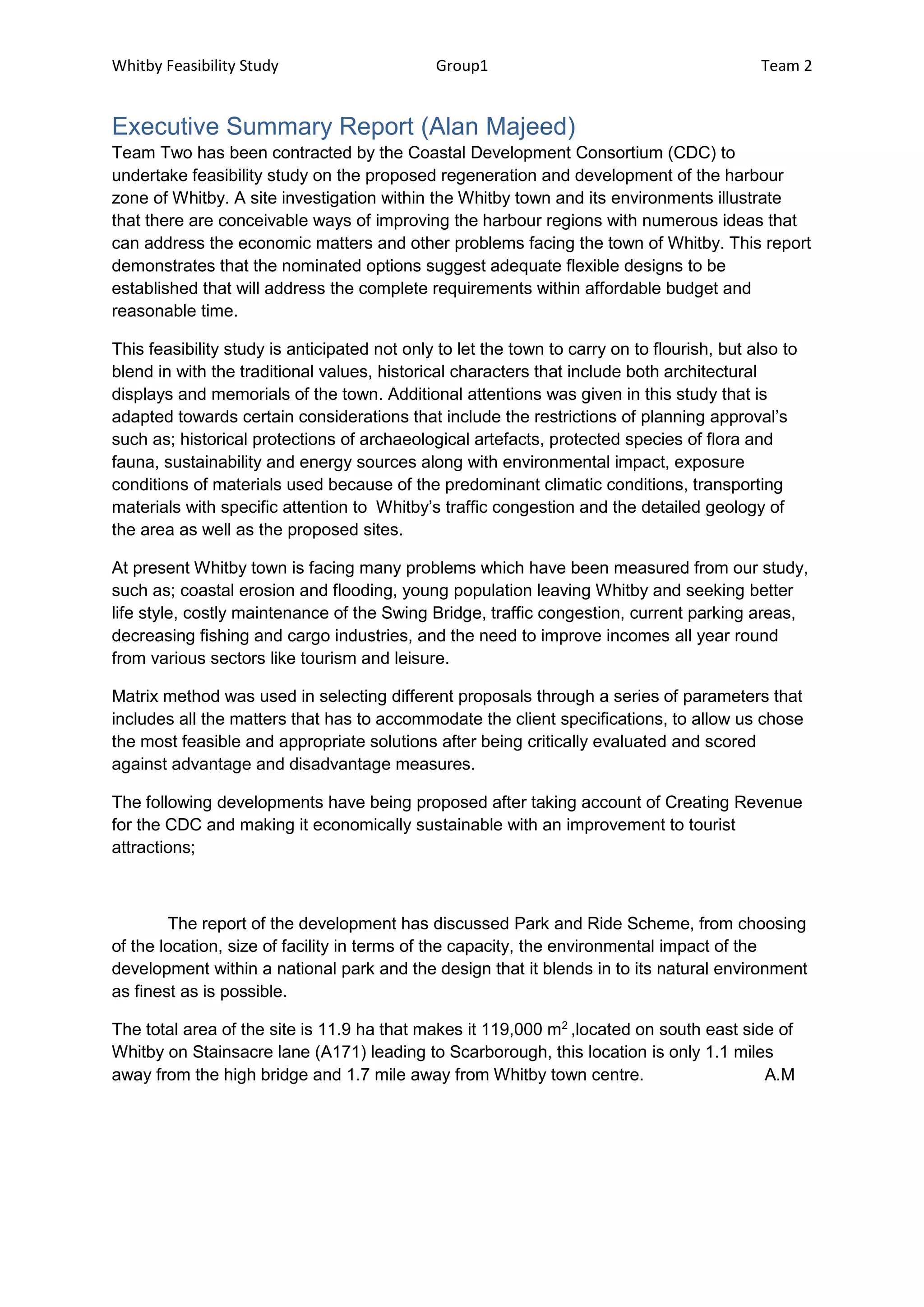 Whitby Feasibility Study final final 555 final final | PDF