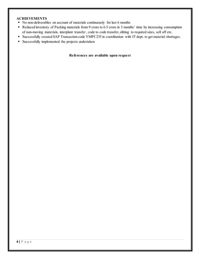 Resume naveen-SCM1 | PDF