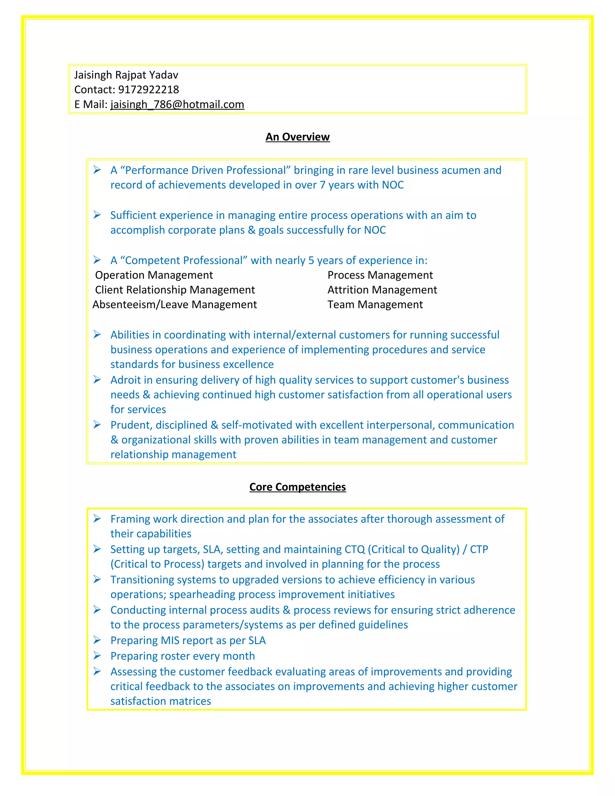 Jaisingh Resume (1) | DOC