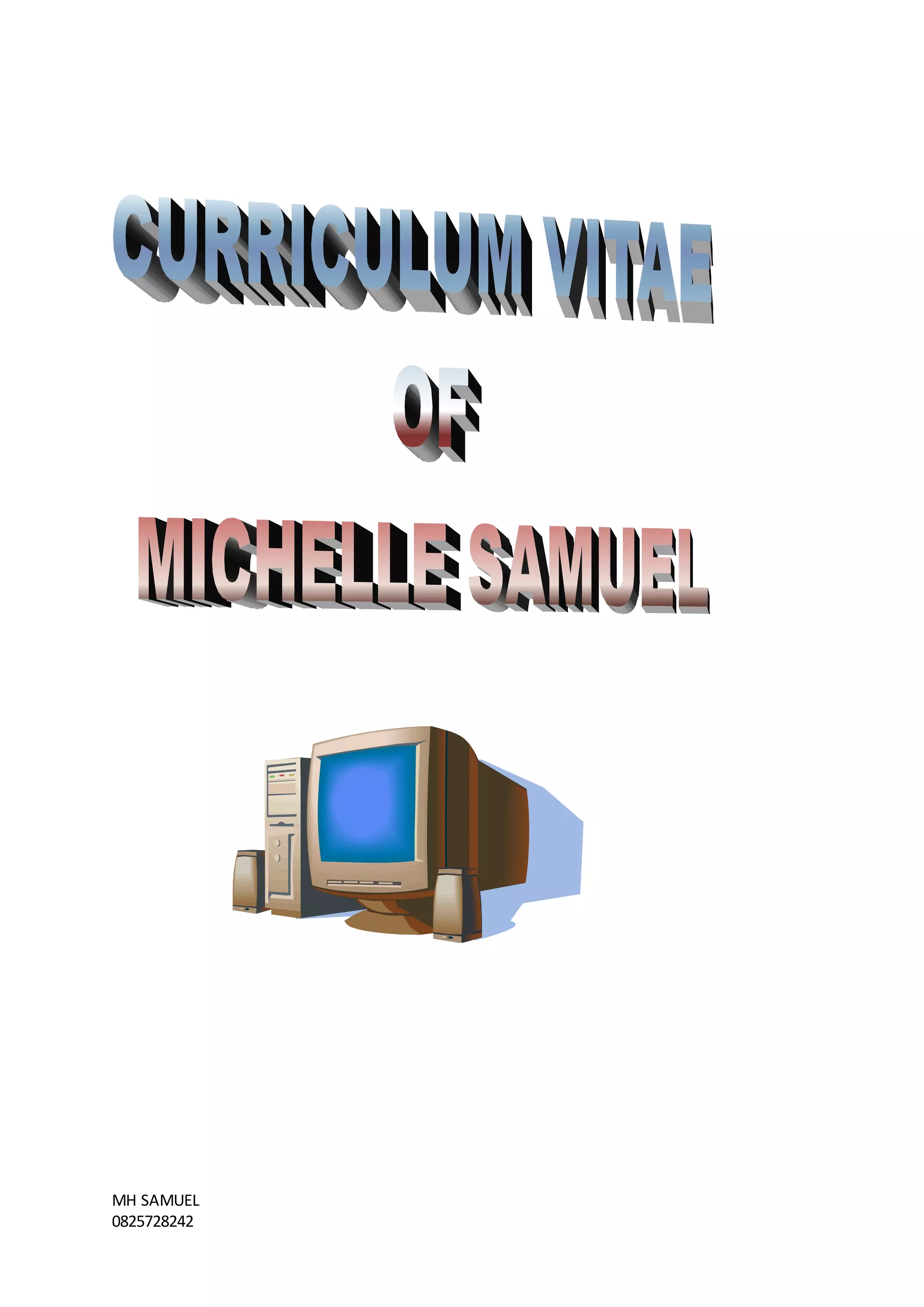CURRICULUM VITAE of Michelle Samuel | PDF