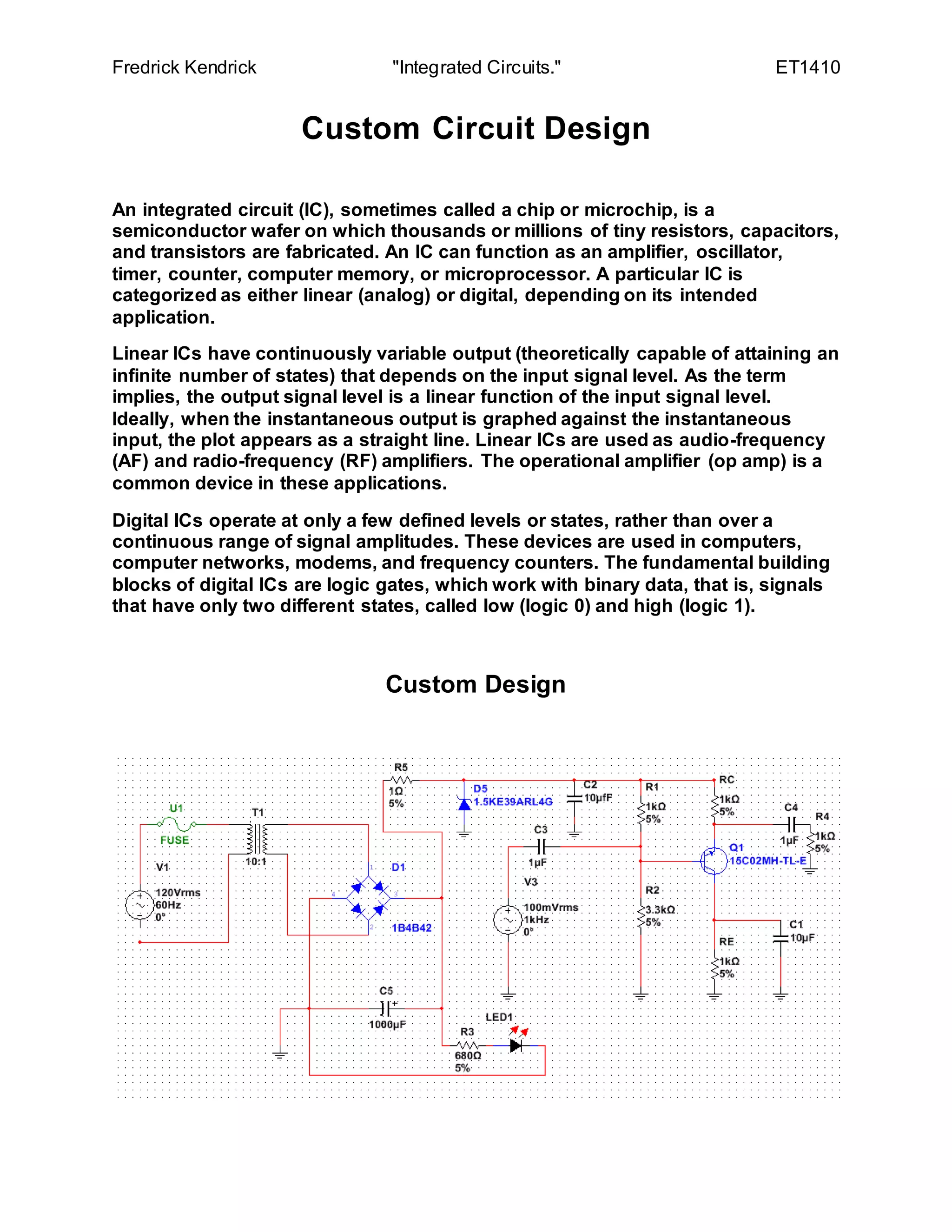 Custom Circuit Design | DOCX