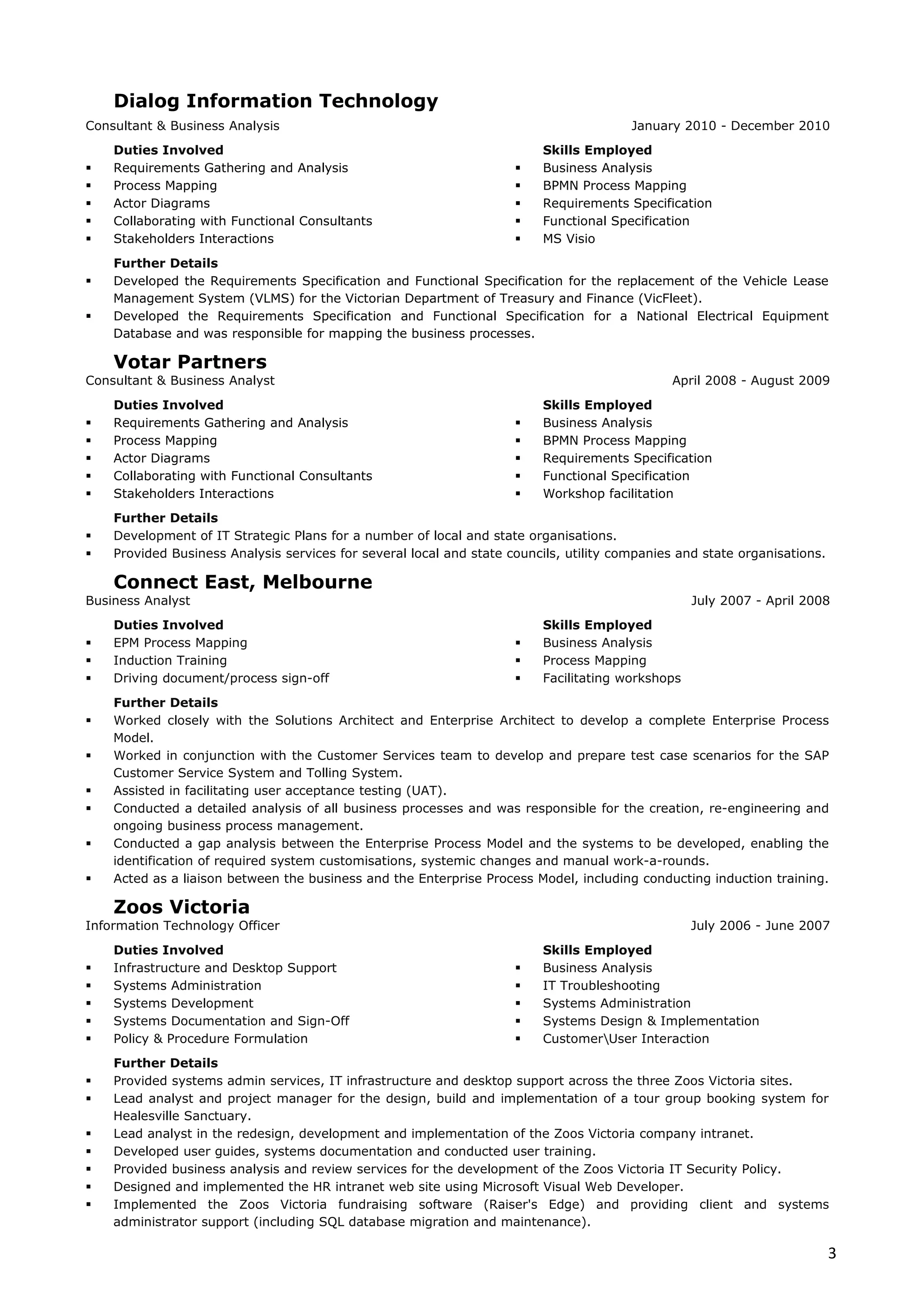 Robert Molle - CV - Jan 2016 | DOC