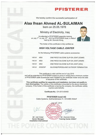 ALAA Certified Jointer | PDF