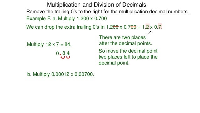 5 decimals, arithmetic of decimals