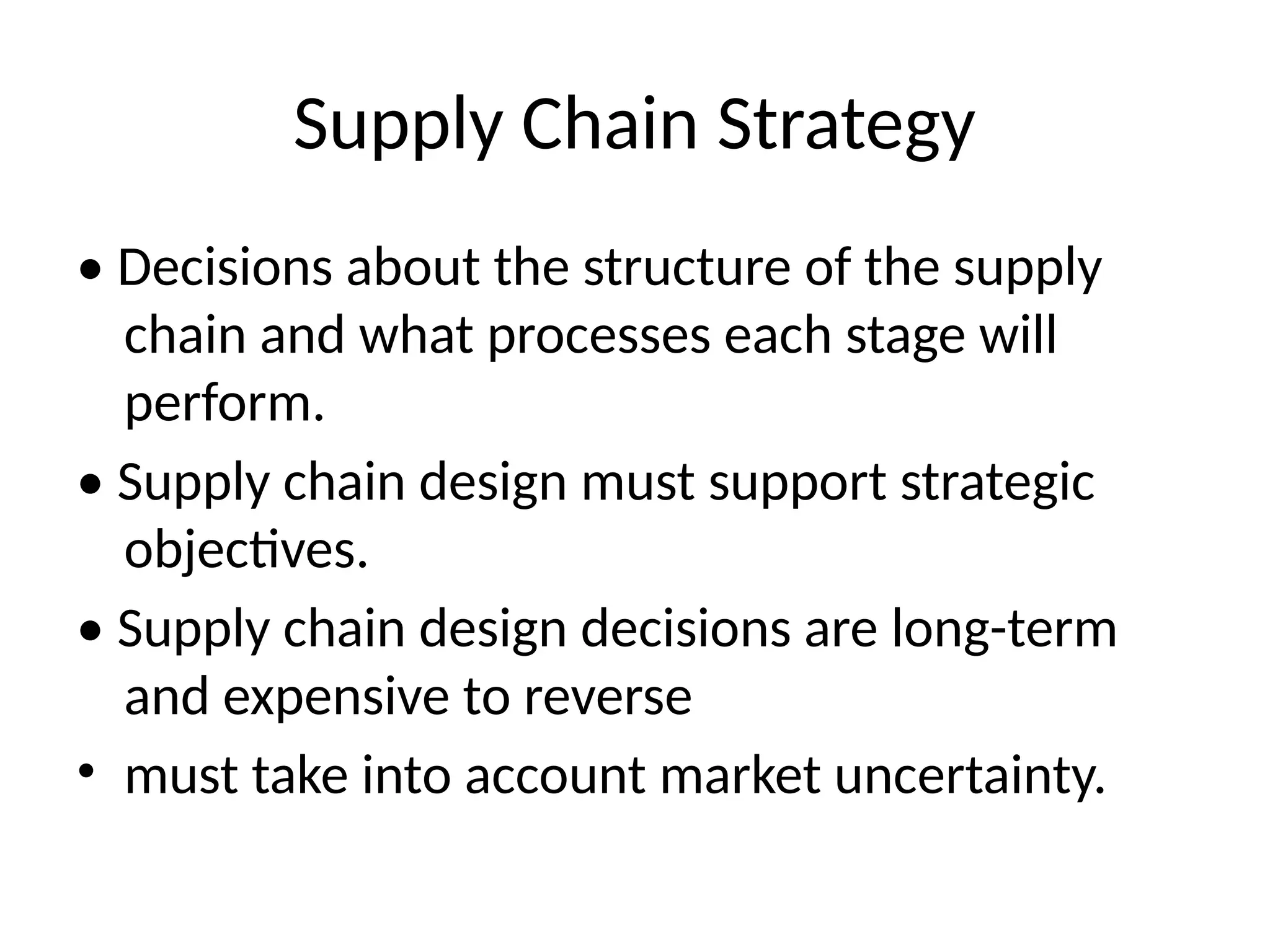 Decision phases in Supply Chain Management | PPTX