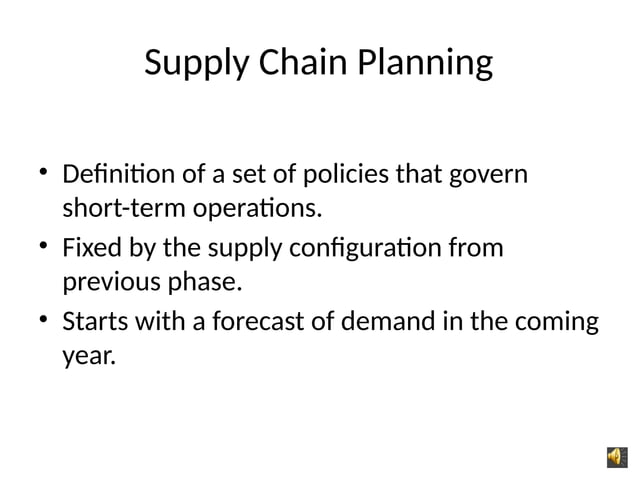 Decision phases in Supply Chain Management | PPTX | Logistics | Business