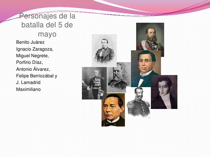Personajes De La Batalla Del 5 De Mayo - abstractor