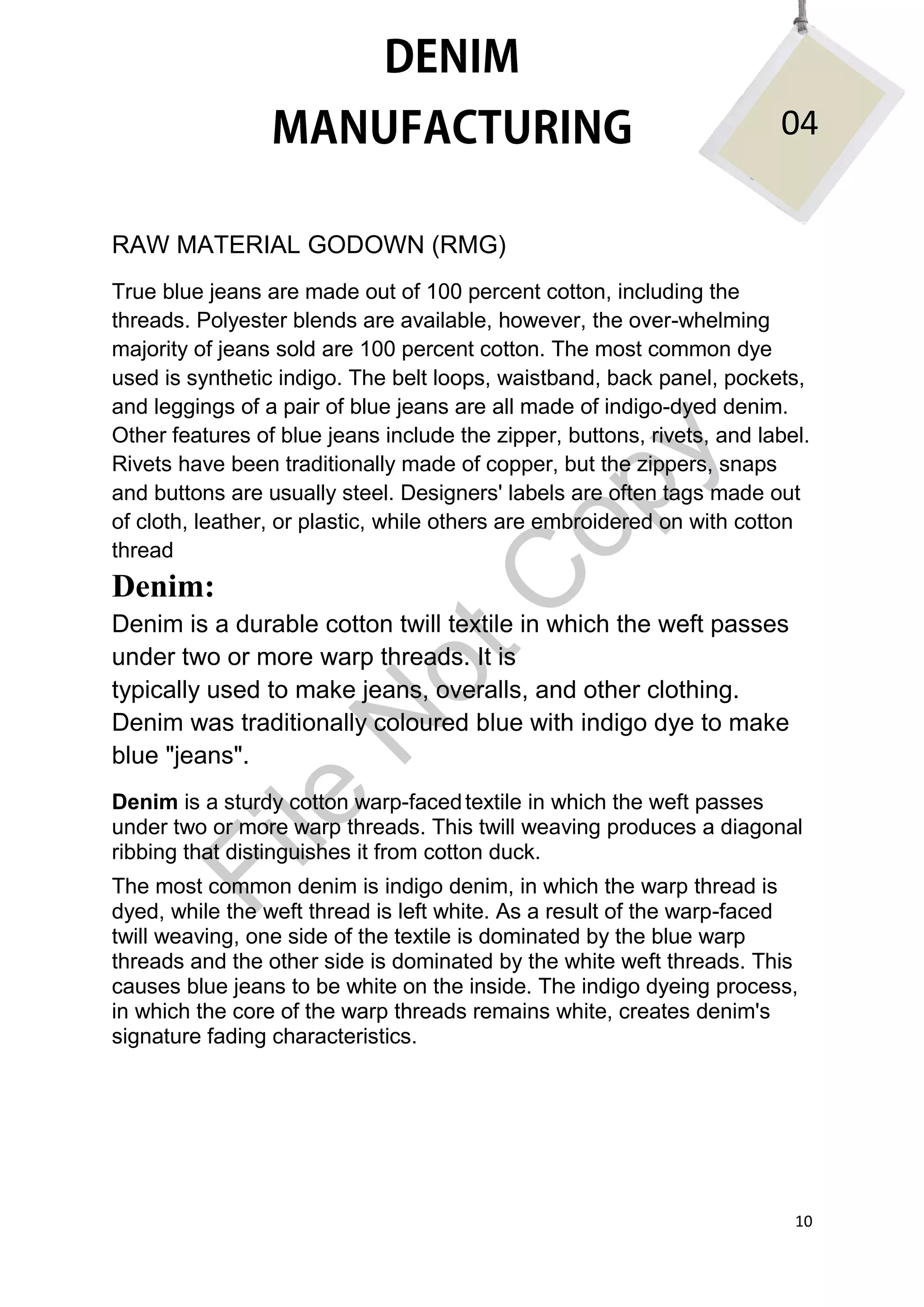 denim fabric project nikita | PDF