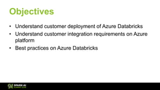 Azure Databricks – Customer Experiences and Lessons Denzil Ribeiro ...
