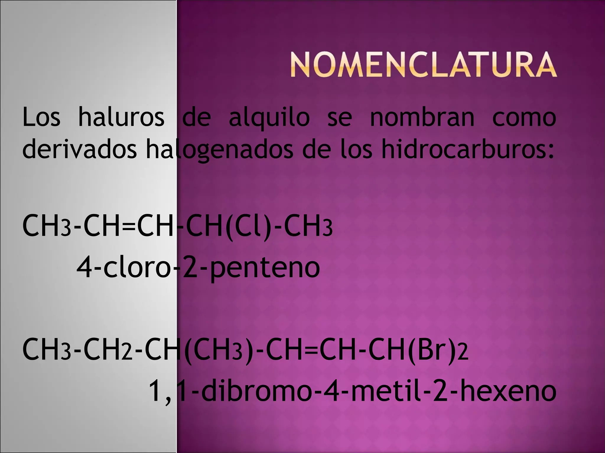 5 derivados halogenados | PPT