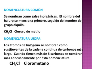 5 derivados halogenados | PPT