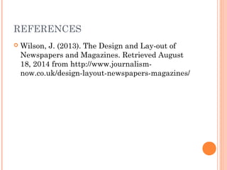 5 design and lay out of newspaper | PPT