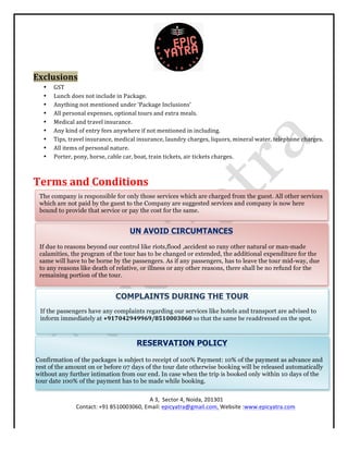 5 Devi Darshan Tour Package for 4 nights 5 days | PDF