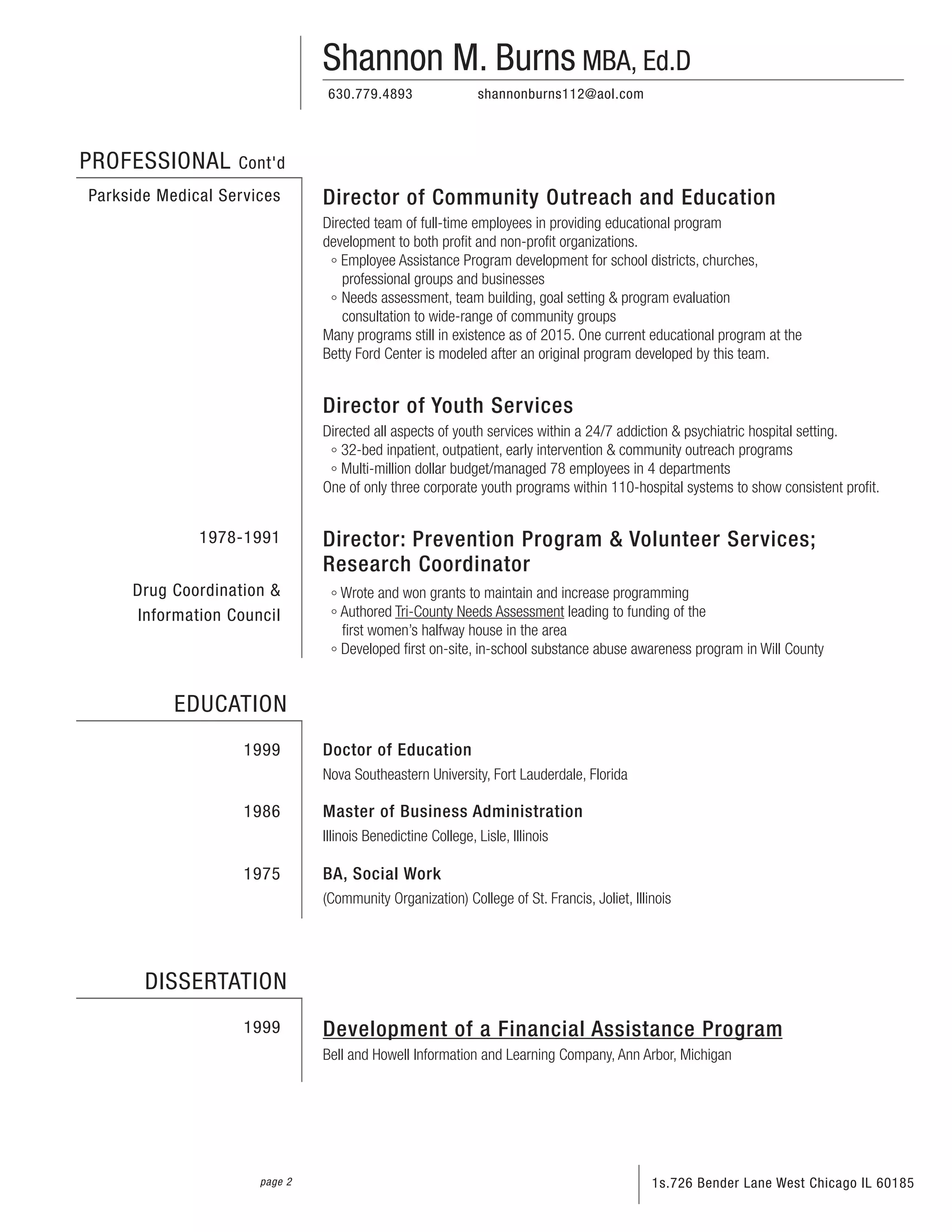 Shannon Burns_Resume_April, 2015 | PDF
