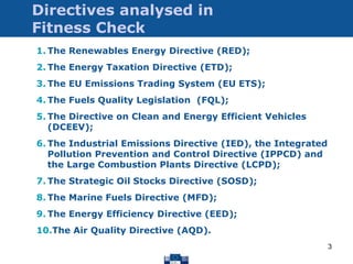 Refining Forum 15062015 - results refining fitness check | PPTX