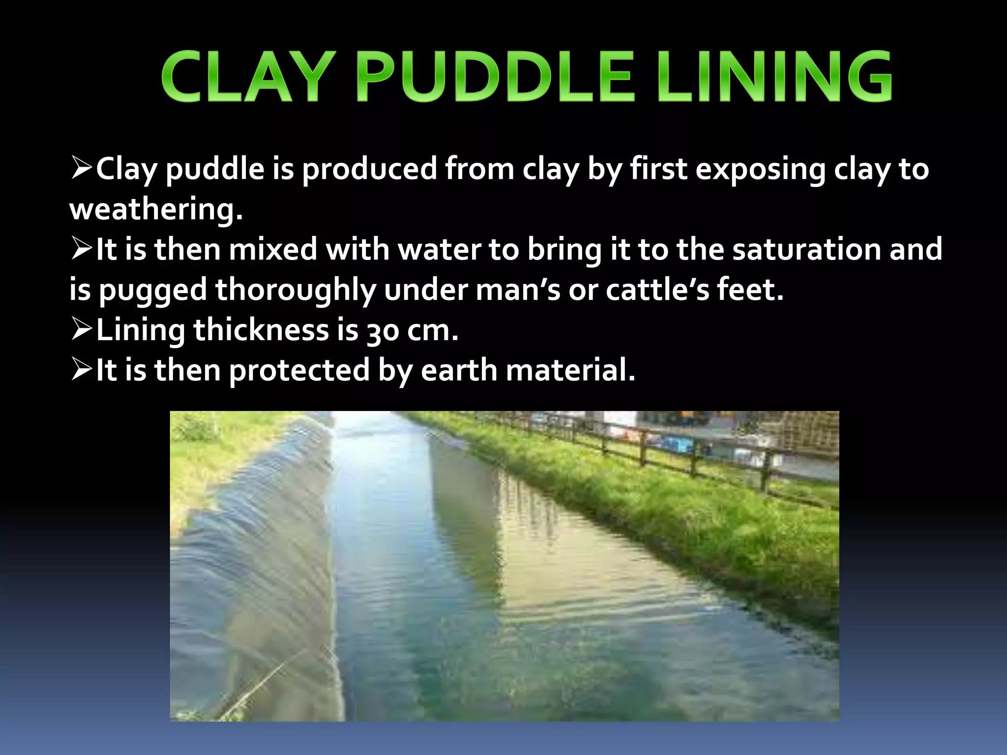 LINING OF CHANNELS | PPTX