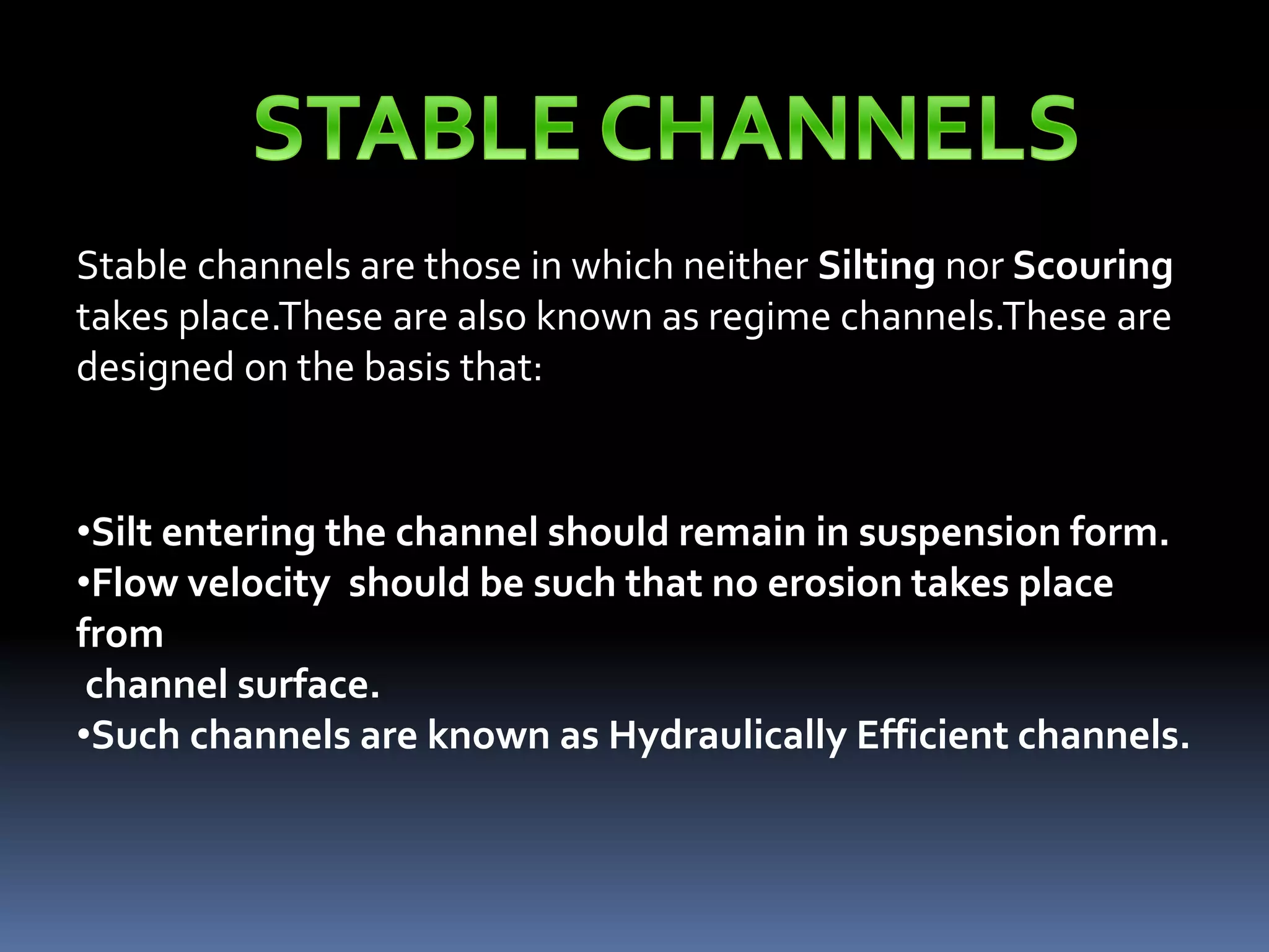 LINING OF CHANNELS | PPTX