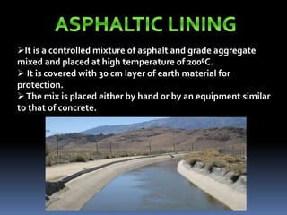 LINING OF CHANNELS | PPTX