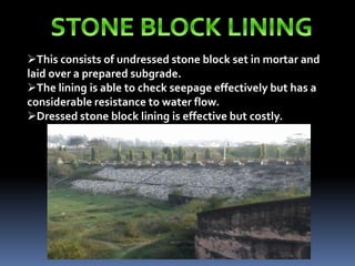 LINING OF CHANNELS | PPTX