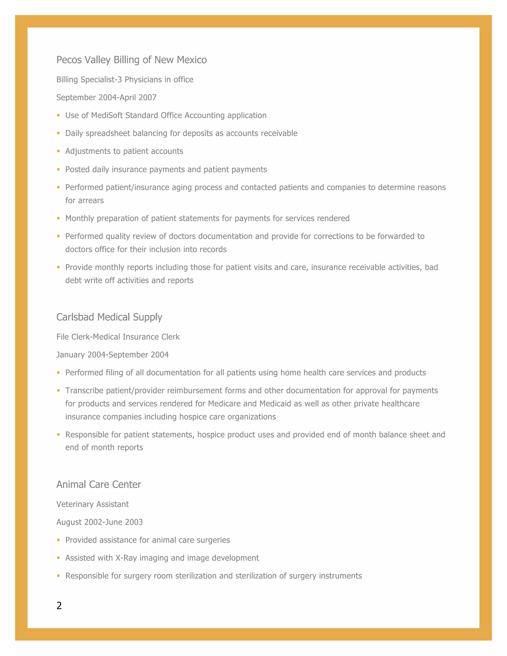 Trisha Holub-Resume | PDF | Surgery | Medical Health