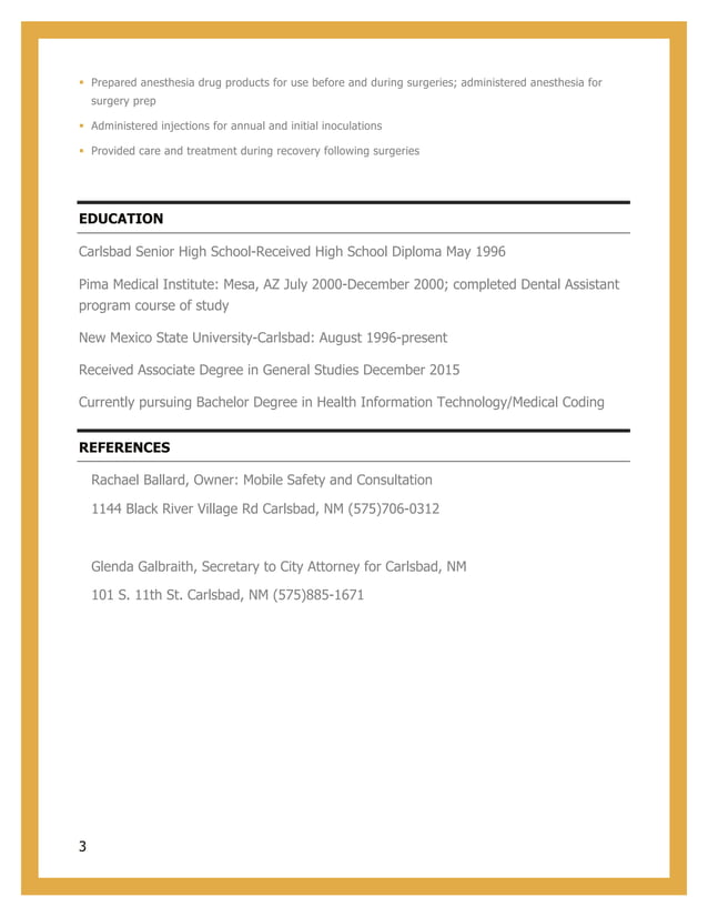 Trisha Holub-Resume | PDF | Surgery | Medical Health