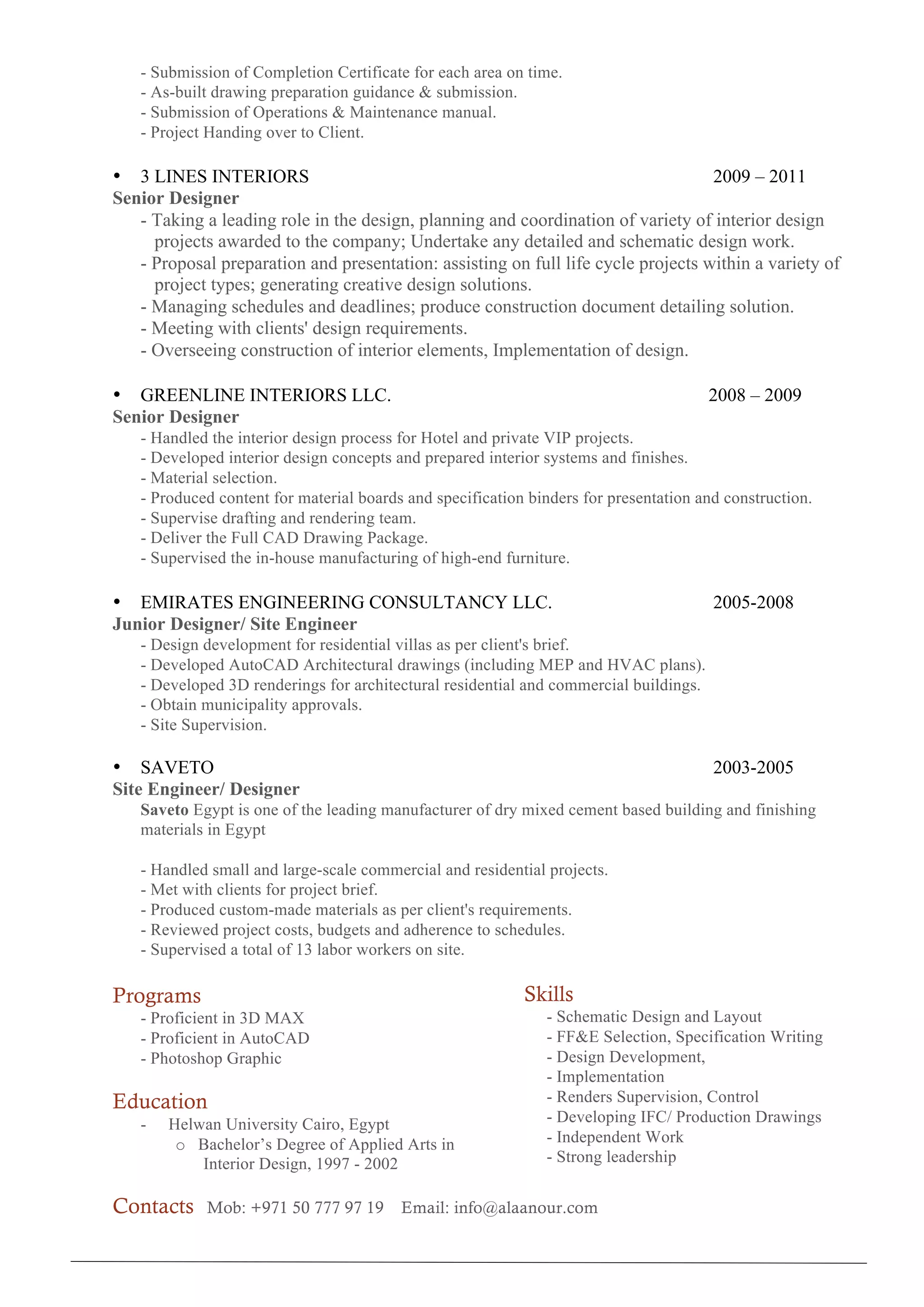 CV - Alaa Nour | PDF