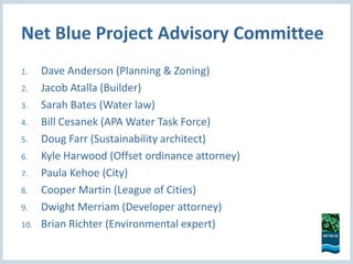 Net Blue: Supporting Water-Neutral Community Growth | PPT