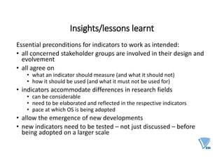 20190527_Dietmar Lampert _ New indicators for Open Sciene | PDF