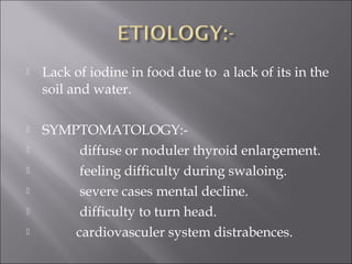 diffuse toxic & endemic goiter | PPT | Thyroid Disorders | Endocrine ...