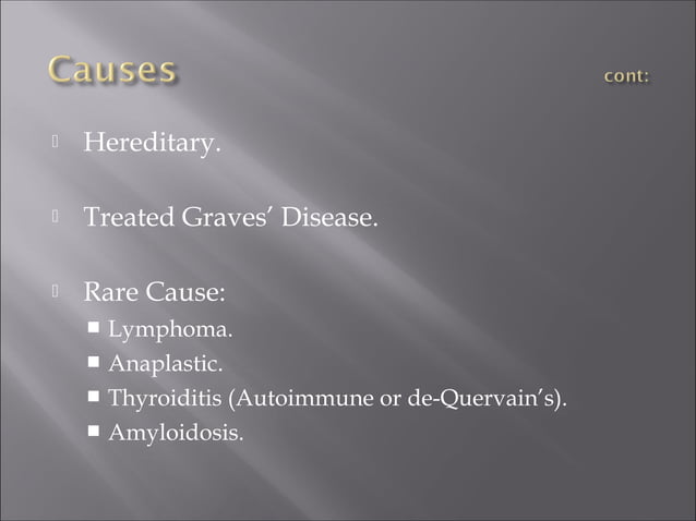 diffuse toxic & endemic goiter | PPT | Thyroid Disorders | Endocrine ...