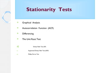 Dignostic Tests of Applied Economics | PPT