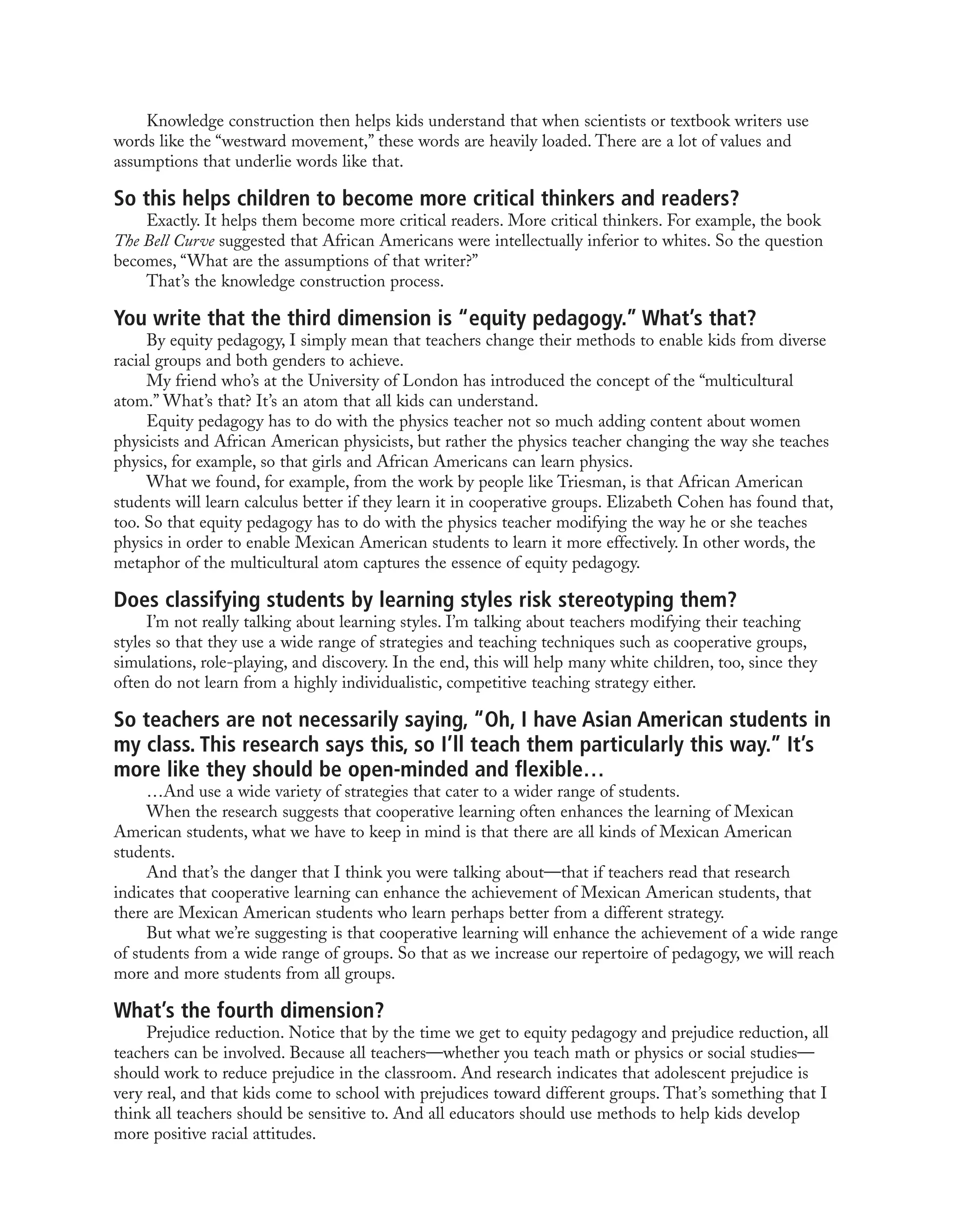 5 dimension of muticulturalism in briefs | PDF