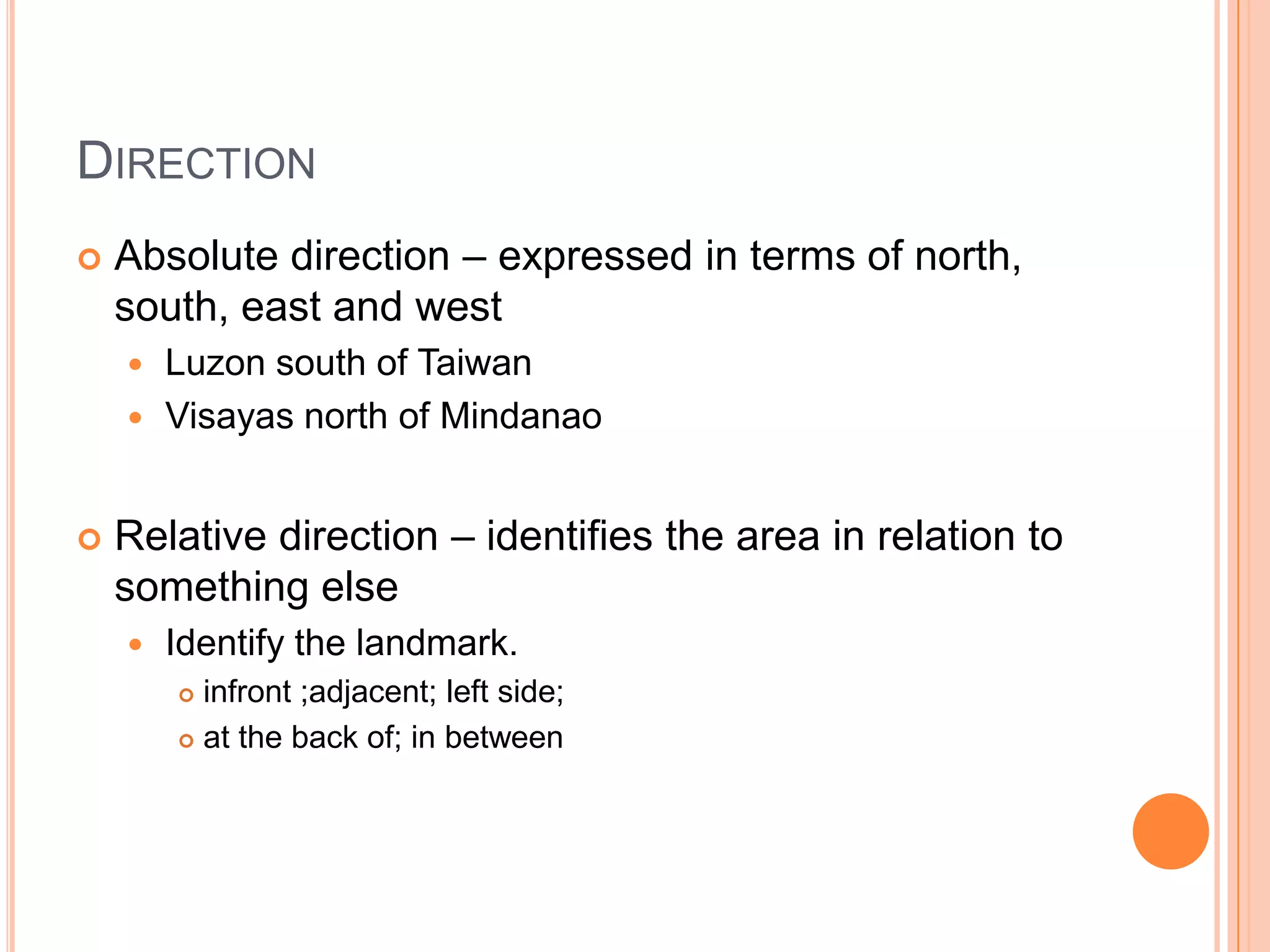 5 distance, direction and location | PPT