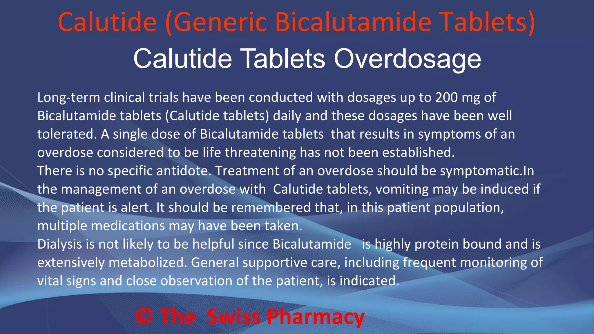 Calutide Tablets (Generic Bicalutamide Tablets) | PPT