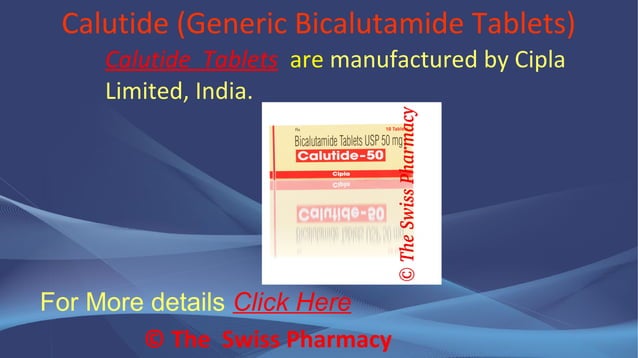 Calutide Tablets (Generic Bicalutamide Tablets) | PPT