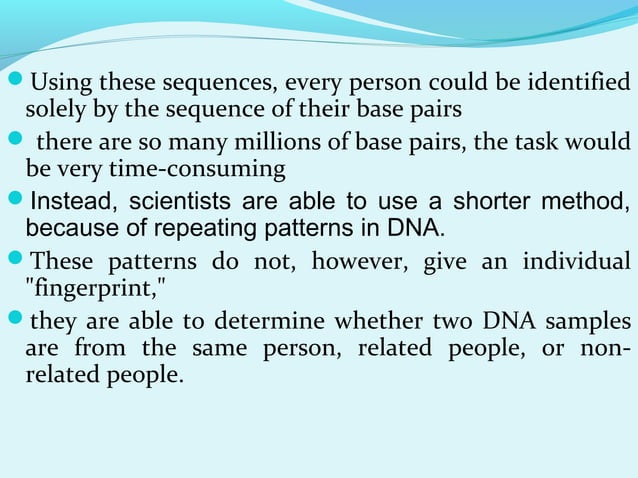 dna fingerprinting powerpoint | PPT | Genetics | Science