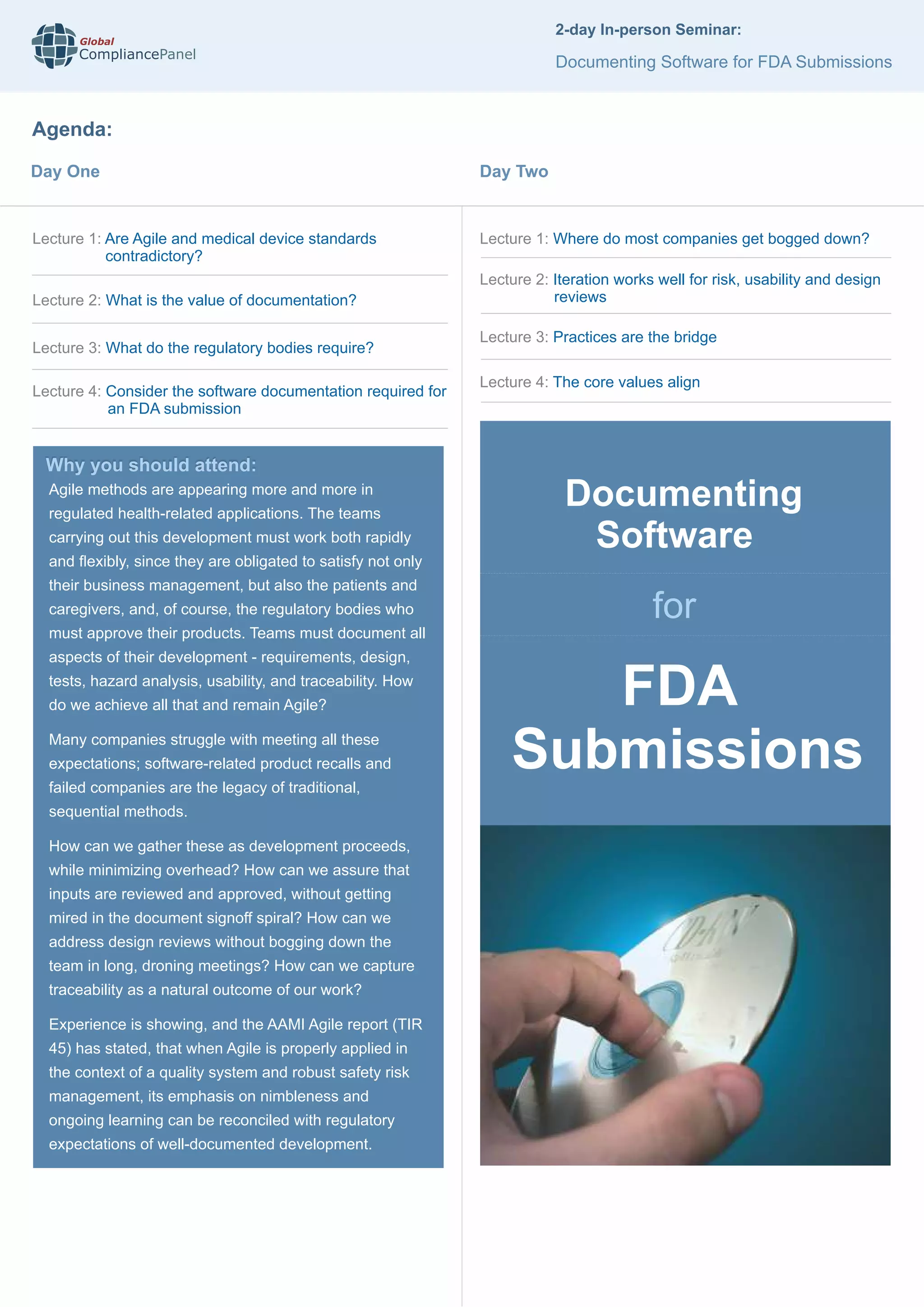 documenting software for fda submissions | PDF