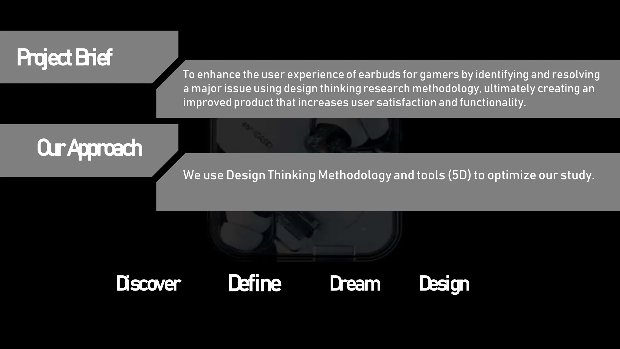 Redesigning Earbuds Using 5D Process for Gamers Project | PPTX