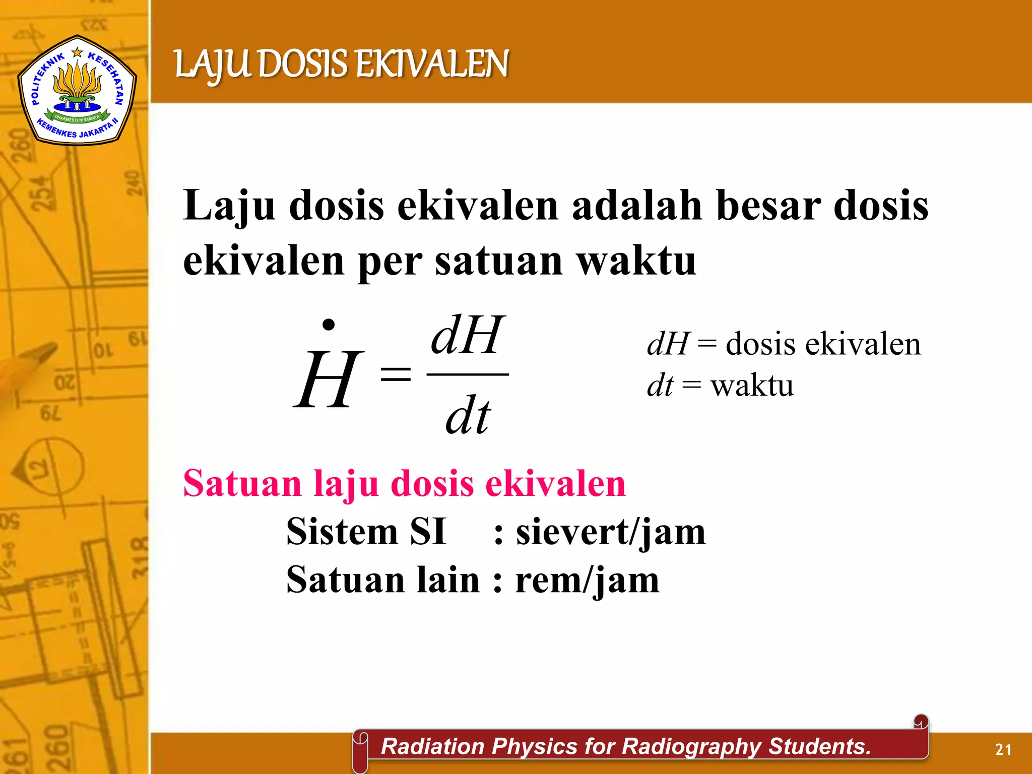Dosimetri:: Satuan Radiasi | PPT