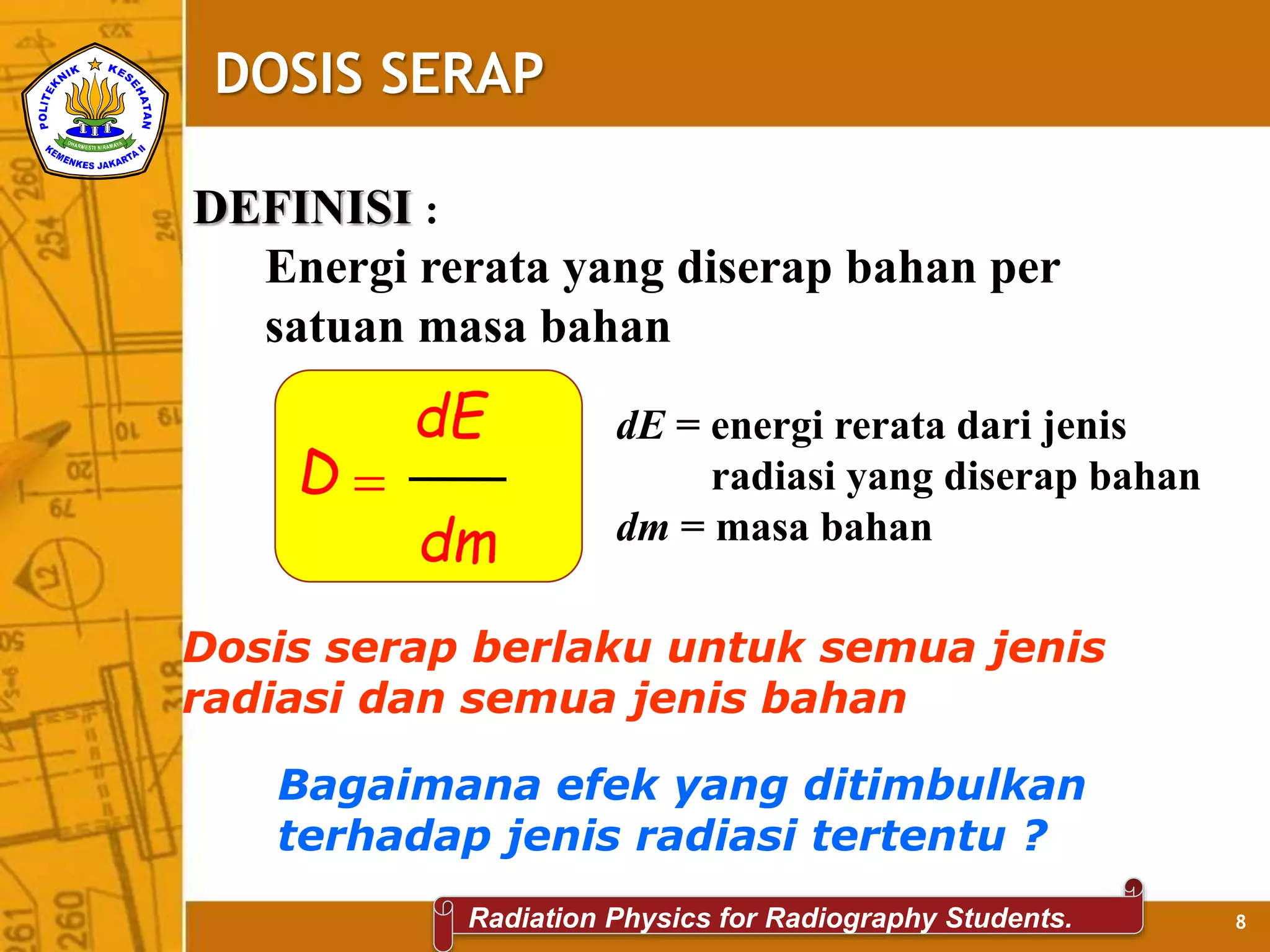 Dosimetri:: Satuan Radiasi | PPT