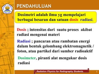 Dosimetri:: Satuan Radiasi | PPT