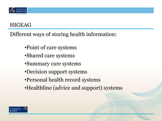 The Health Information Governance Framework | PPTX