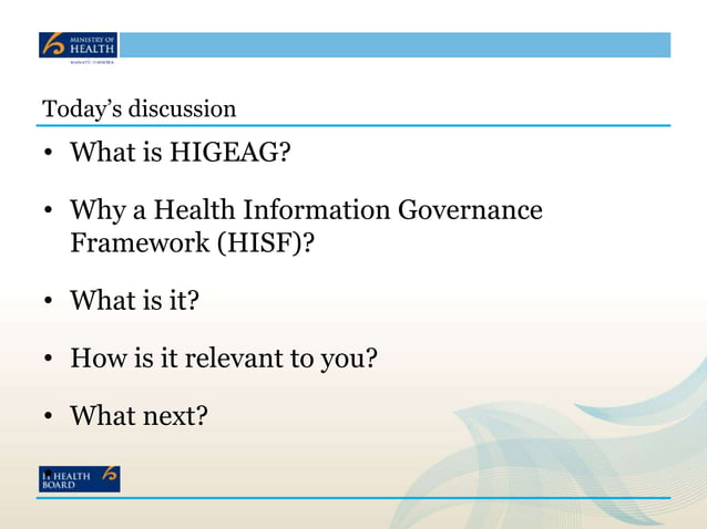 The Health Information Governance Framework | PPTX