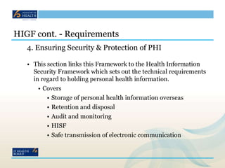 The Health Information Governance Framework | PPTX