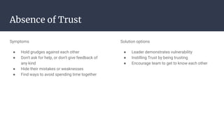 5 dysfunctions of a team | PDF