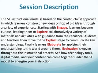 Infusing the 5 E Model with Digital Media | PPT