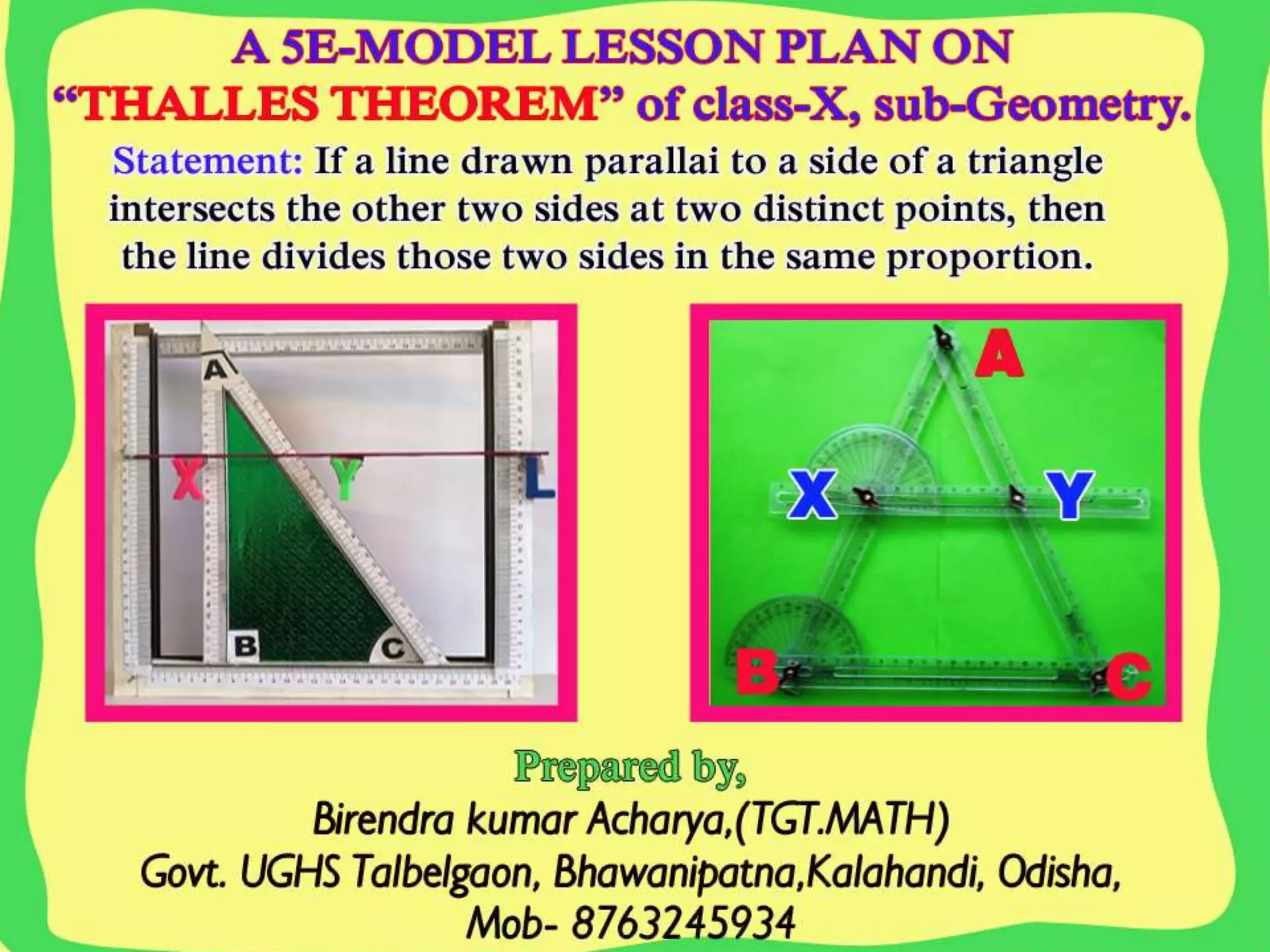 5 e model lesson plan by birendra kumar acharya | PPTX