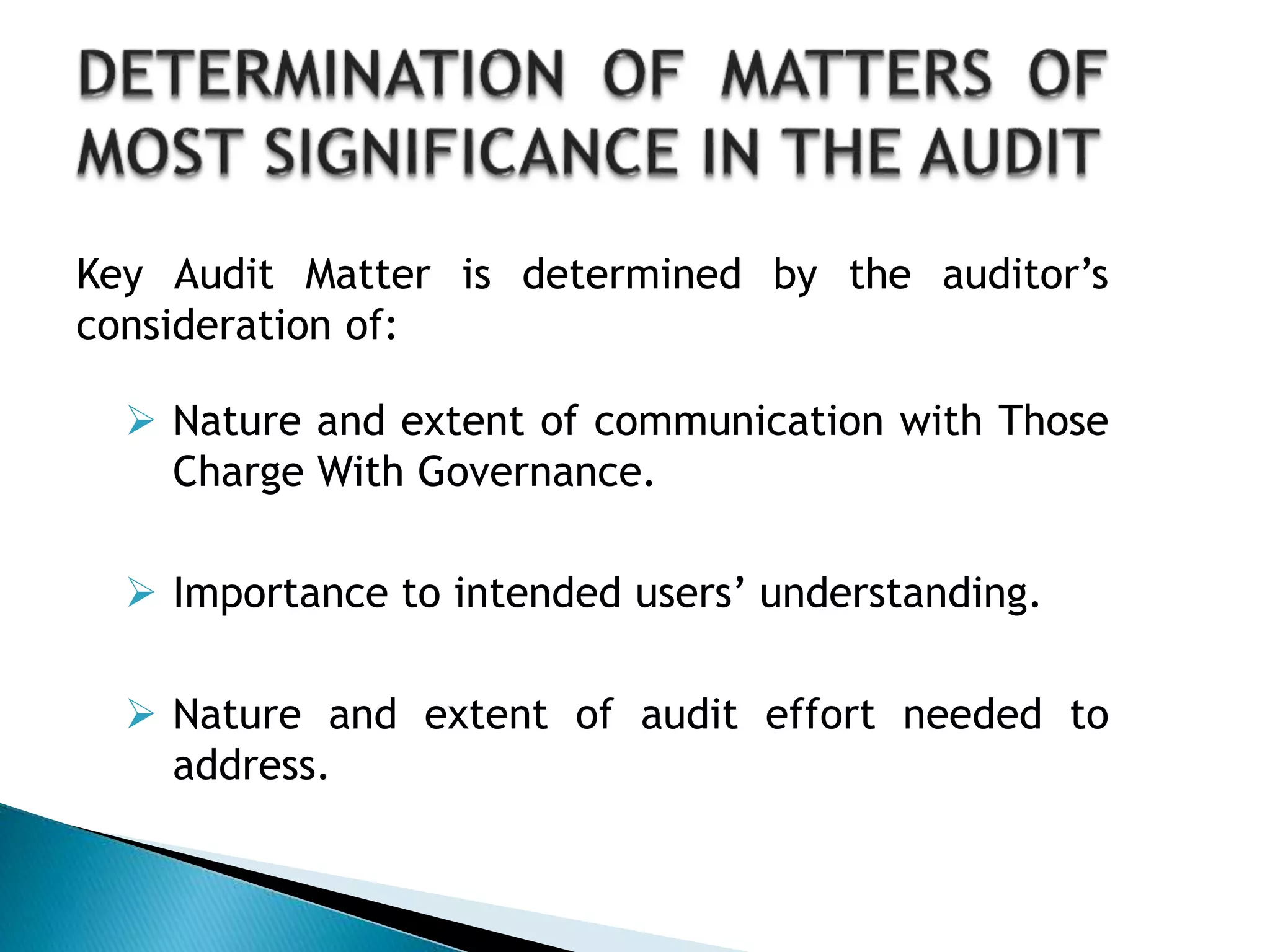 Presentation on ISA 701 | PPTX