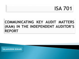 Presentation on ISA 701 | PPTX