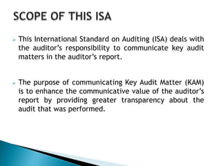 Presentation on ISA 701 | PPTX